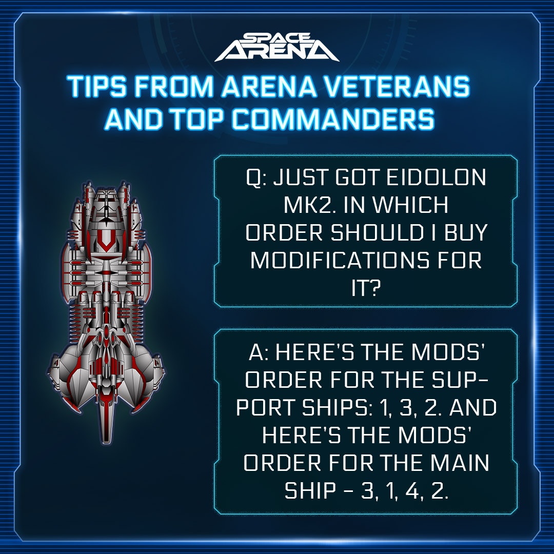 Tips from TOP Commanders and Arena veterans - Space Arena