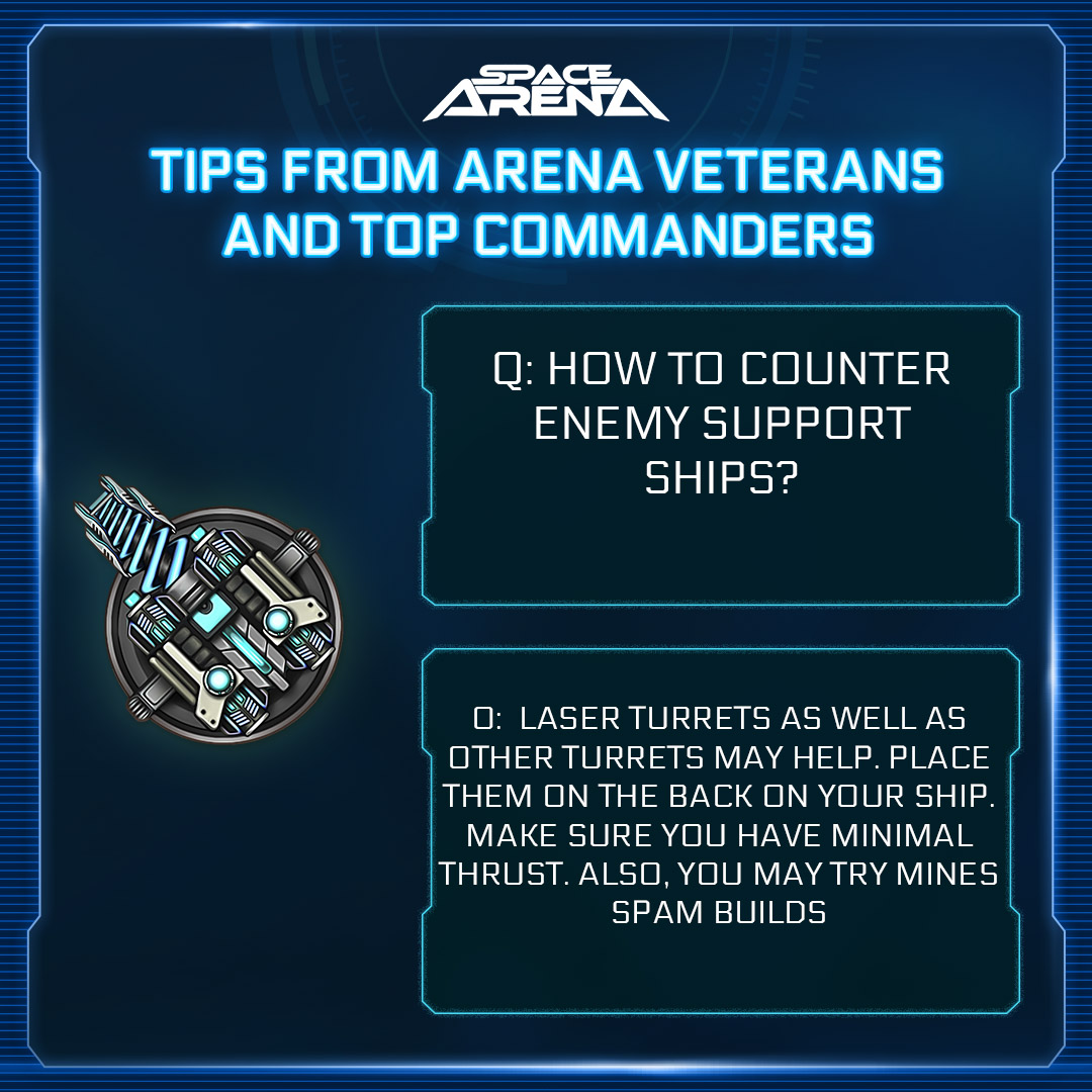 How to counter enemy support ships? - Space Arena