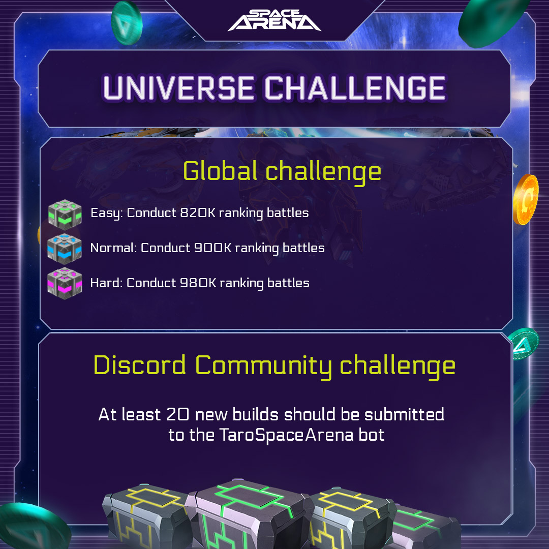 Universe Challenge event has started! - Space Arena